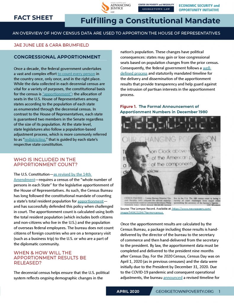 Fulfilling a Constitutional Mandate: An Overview of How Census Data are ...