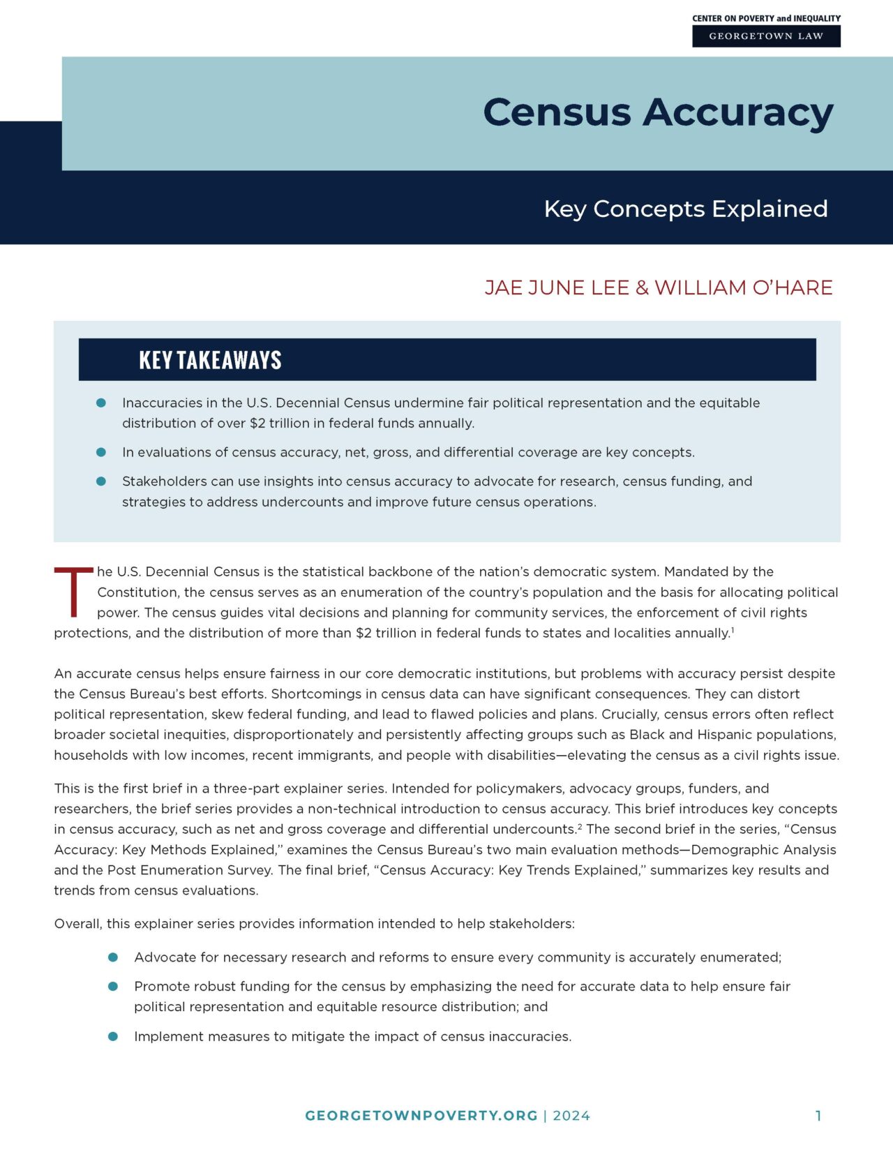 Census Accuracy: Key Concepts Explained - Georgetown Center on Poverty ...