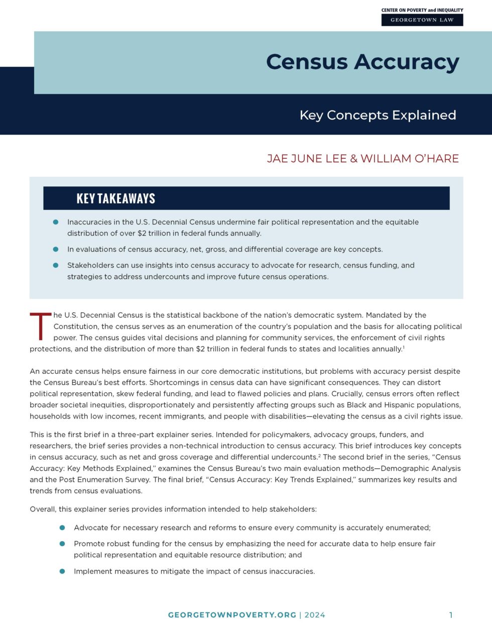 Census Accuracy: Key Concepts Explained - Georgetown Center on Poverty ...