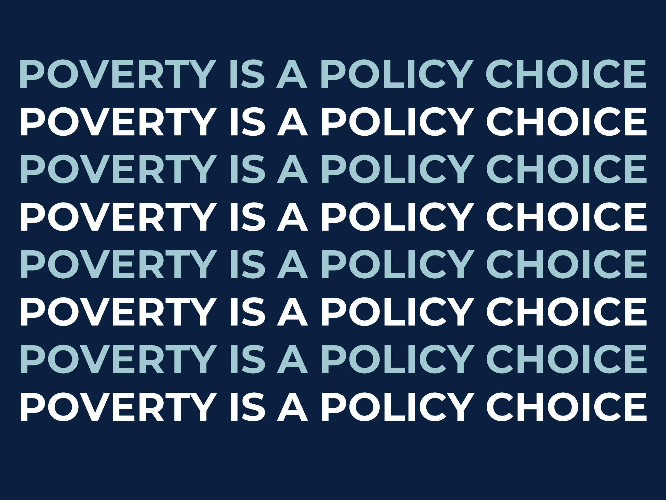 Poverty Is a Policy Choice. - Georgetown Center on Poverty and Inequality